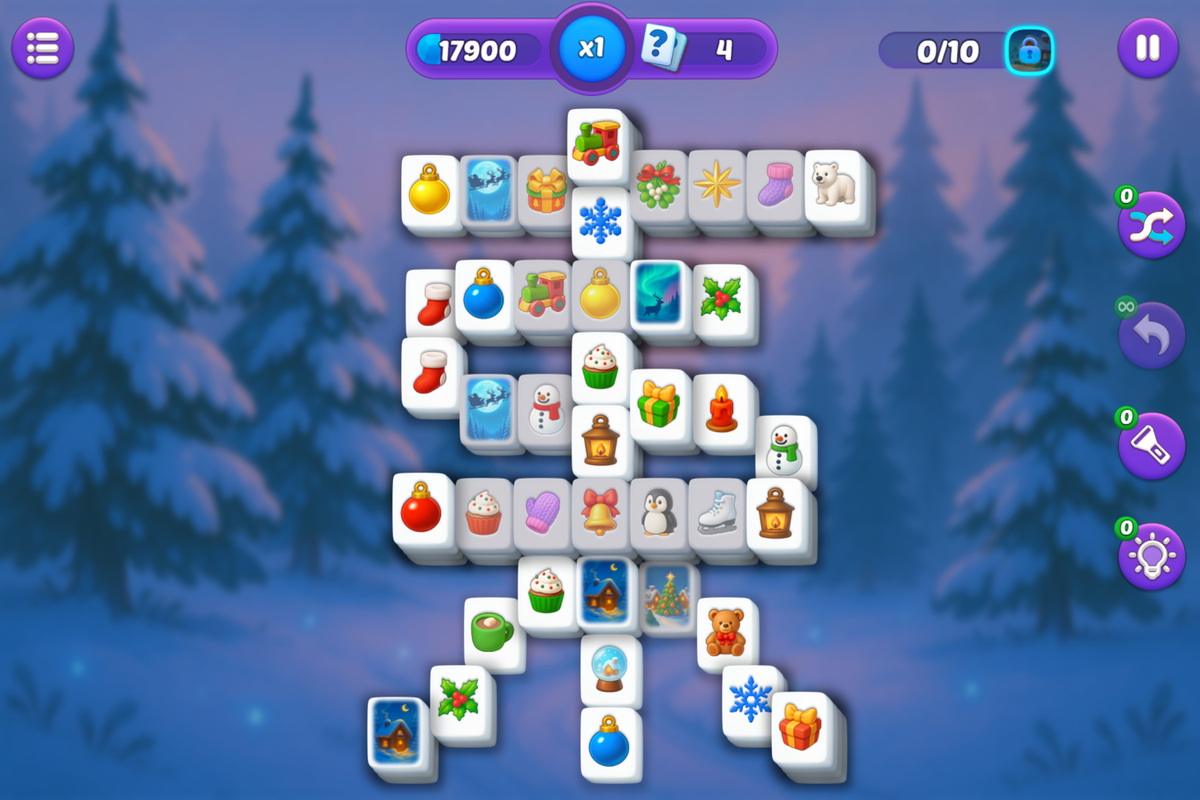 Winter Wonderland Mahjong kostenlos spielen bei RTLspiele.de