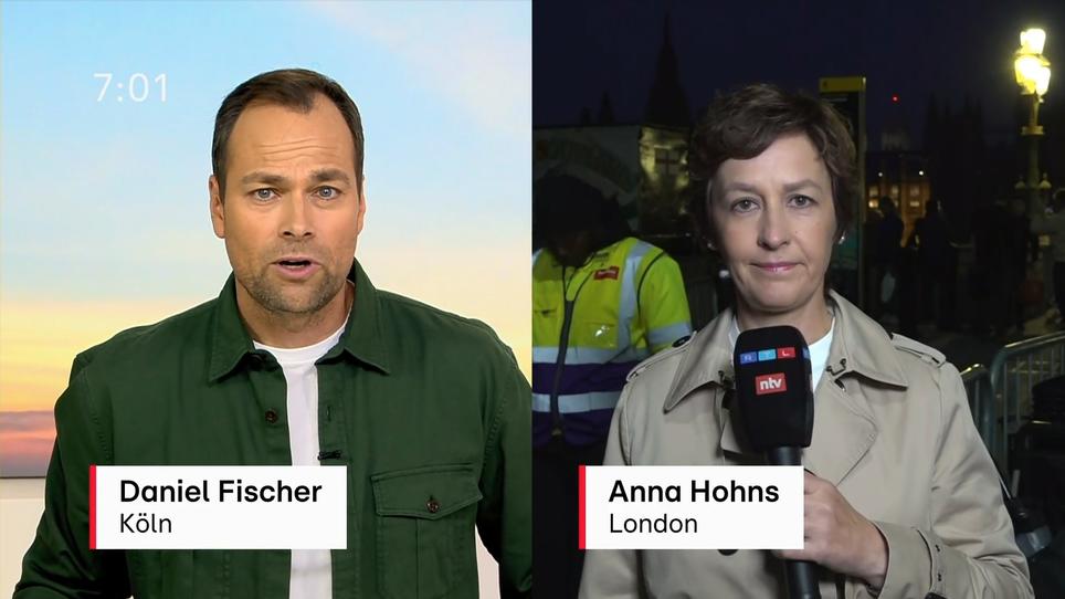 RTL-Reporterin live aus London: Stundenlanges Schlangestehen für Queen ...