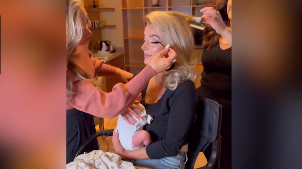 Nur zwei Wochen nach der Geburt!: Achtfach-Mama (33) kämpft um Mrs ...