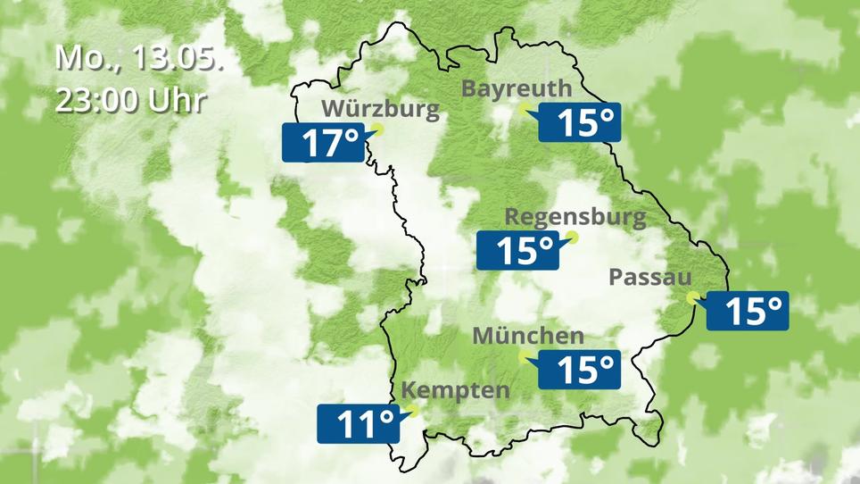 Bayern: Wie wird das Wetter?: Regen- und Wolkenfilm für München ...